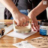 Speedball Block Printing Baren - Comfortable Wooden Handle, Made in the ...