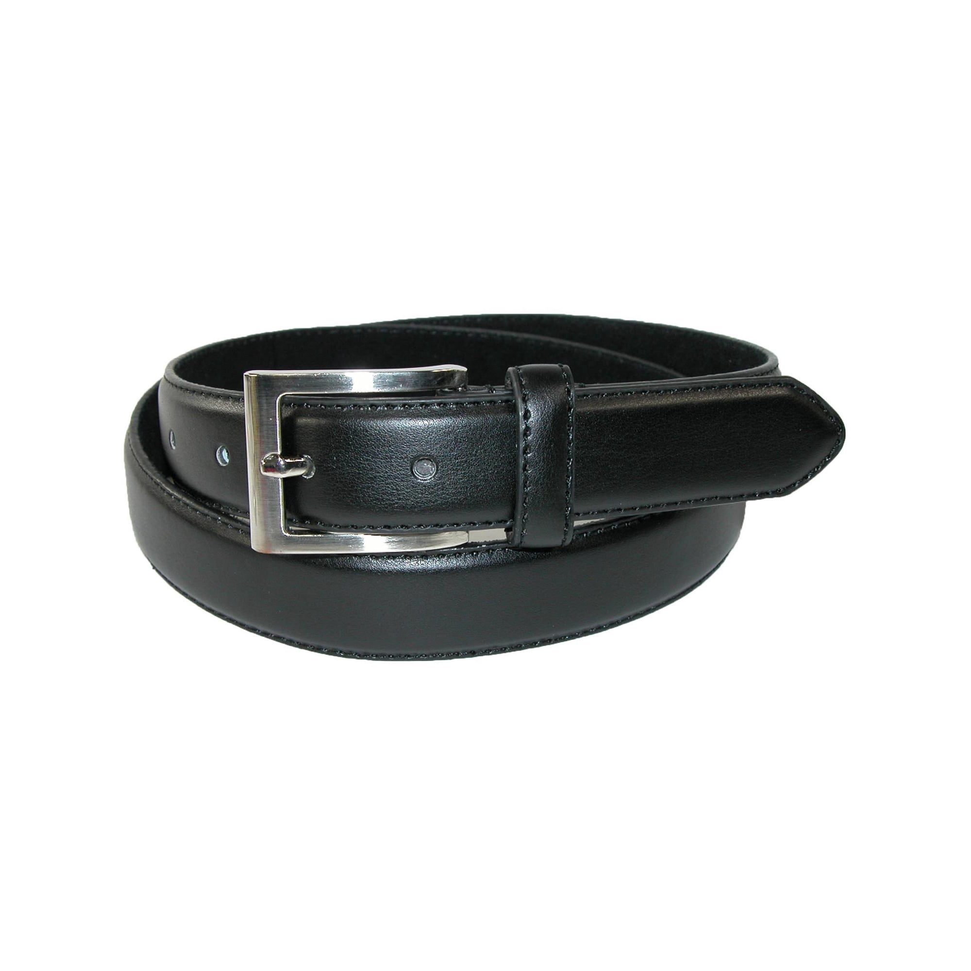 Click here for Ctm Leather 1 1/8 Inch Basic Dress Belt With Silve... prices