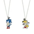 Sonic The Hedgehog Jewelry Necklace Set Sonic and Tails Best Friend ...