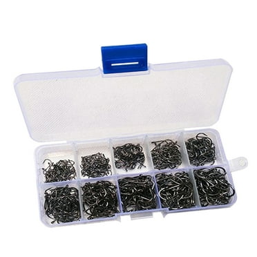 500PCS Small Fishing Hooks, Assorted 10 Sizes(3#-12#) Fish Hooks ...
