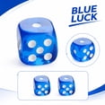 Acrylic Dice Set for Tabletop Board Games Standard Size Square Edge ...