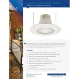 Electrix DWR6GS16 Essential LED Recessed Light Retrofit Kit, Gimbal ...
