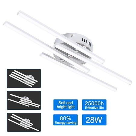 Modern Led 4 Parallel Light living room Tubes Ceiling Light Kitchen ...