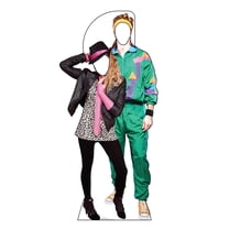 Awesome 80S Couple Stand In Stand Up - Party Decor - 1 Piece - Walmart.com