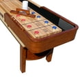 Hathaway 9-ft Classic Merlot Shuffleboard Table with Durable Hardwood ...