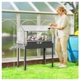 Elevated Garden Box with Greenhouse Cover, Raised Garden Bed with Legs ...