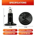 ECOSUB 100W Ceramic Reptile Heat Emitter Bulb Night Heating for Terrariums 2 Pack - Walmart.com