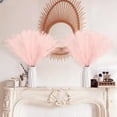 Artificial Pampas Grass 50 PCS Pink Short Floral Branches Vase Filler ...