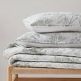 Martha Stewart Vine Flora Light Sage Full/Queen Quilt Set, Lightweight ...