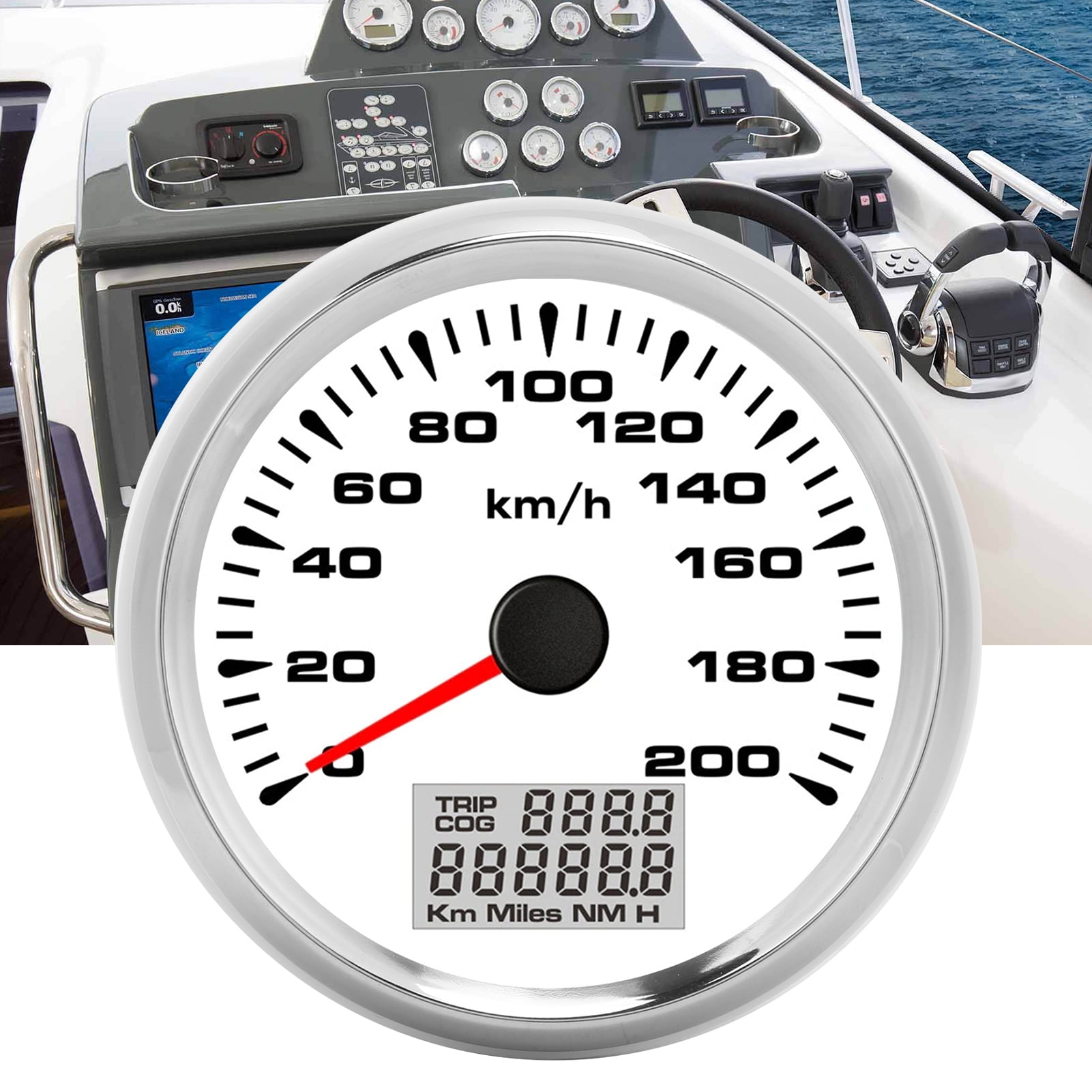 Velocímetro GPS, Odómetro Para Barco 0-200 Km/h Para Yate De Barco De ...