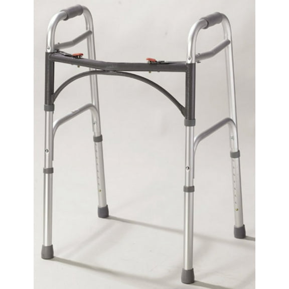 Drive Medical PreserveTech Deluxe Two Button Folding Walker with 5 ...
