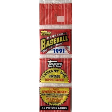 Vintage MLB Unopened Baseball Cards Packs - Collectible Trading Sports ...