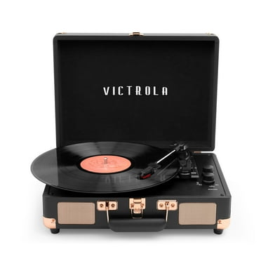 Victrola Venture Bluetooth Portable Mid-Century Modern Suitcase Record ...