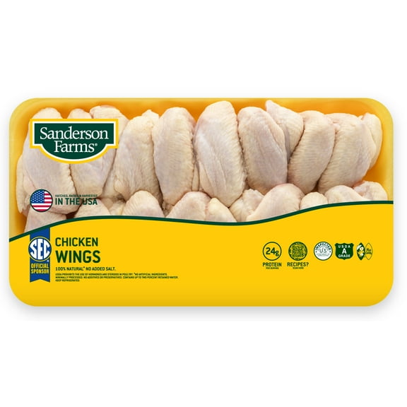 Pierce Chicken Seasoned Large Gourmet Chicken Wings, 1st and 2nd Joint ...