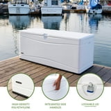 Lifetime 130 Gallon Marine Dock Box - Boat Storage, Weather Resistant ...