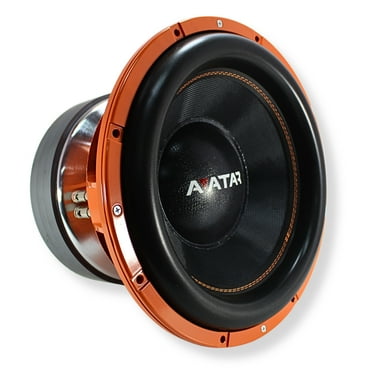"Avatar Tsunami STU-1246-D1 12"" Orange Subwoofer, 1 Ohm, 6000 Watts ...