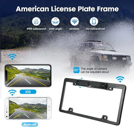 American License Plate Frame With iOS/Android-compatible Wireless ...
