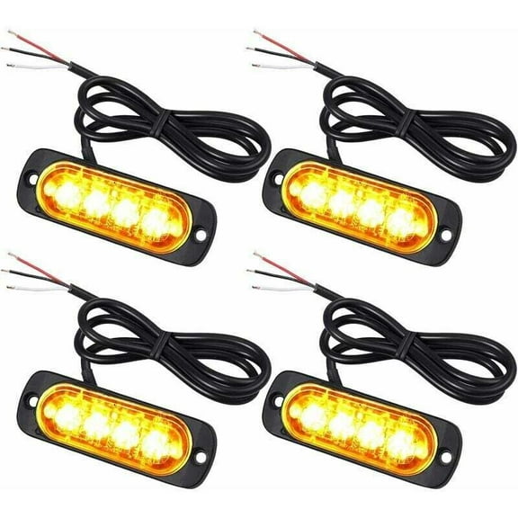 Buyers Products 4 Inch Round 12-24 Volt LED Recessed Strobe Light ...