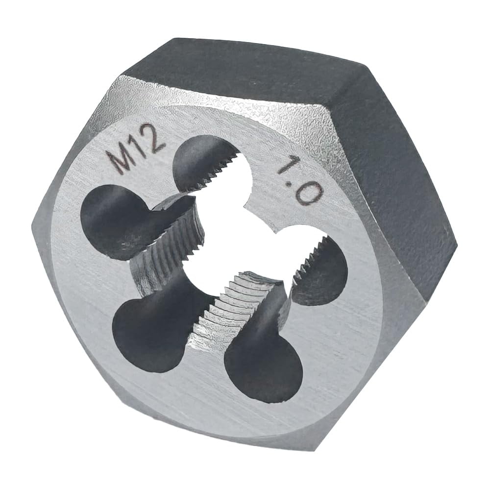 Troquel hexagonal para reroscar troqueles, M12 x 1.0, acero en cartón ...