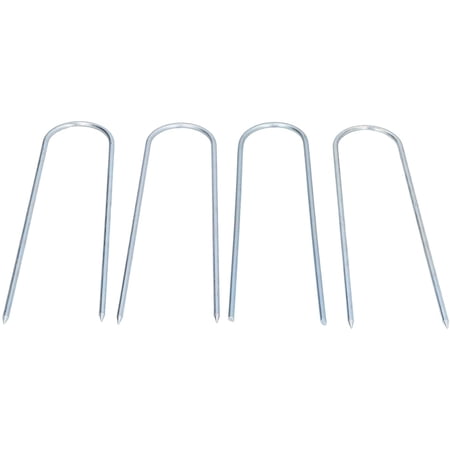 4PCS Garden Pegs Pins Ground Stakes Staples Spikes U Shaped Landscape ...