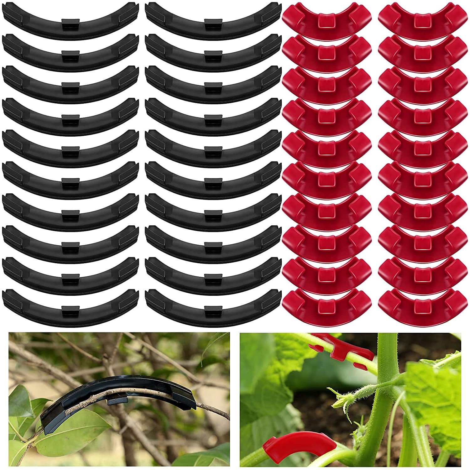 40 Pieces Plant Bender Set, 20 Pieces Large Plant Branch Benders and 20 ...