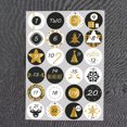 10 Sheets Countdown Advent Calendar Number Sticker Box Package Seal ...