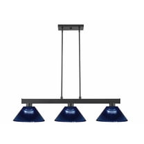 3 Light Island/Billiard In Billiard Style 14.25 Inches Wide By 14.25 ...