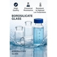 300 Pack 10ml Clear Glass Vials,With Screw Cap Reagent Media Bottle ...