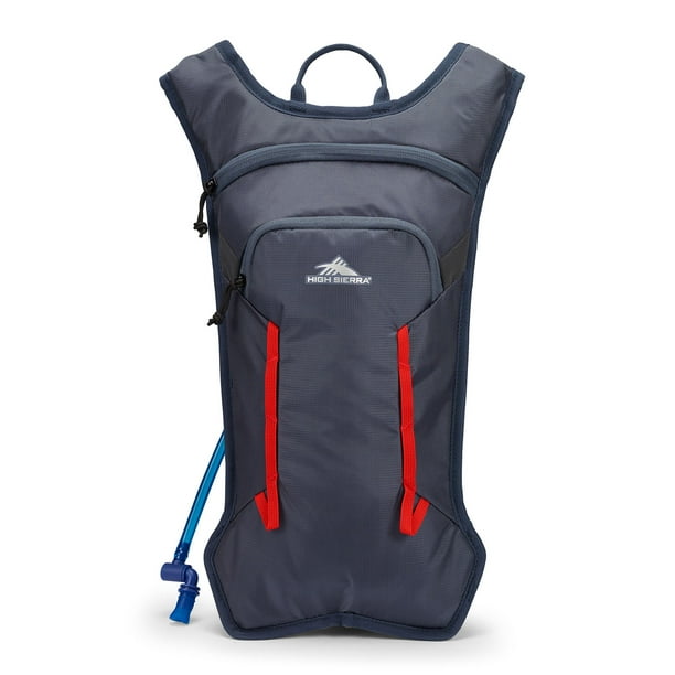 High Sierra HydraHike 2.0 4L Hydration Water Backpack, Gray & Red ...
