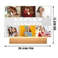 Custom Plaque Picture Frame DIY Acrylic Wooden Plaque With Photo Letter ...