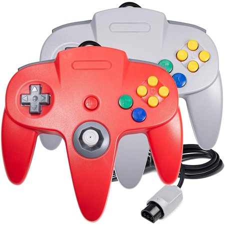 2 Pack Classic 64 Controller, SAYDY ame pad Joystick for 64 - Plug ...