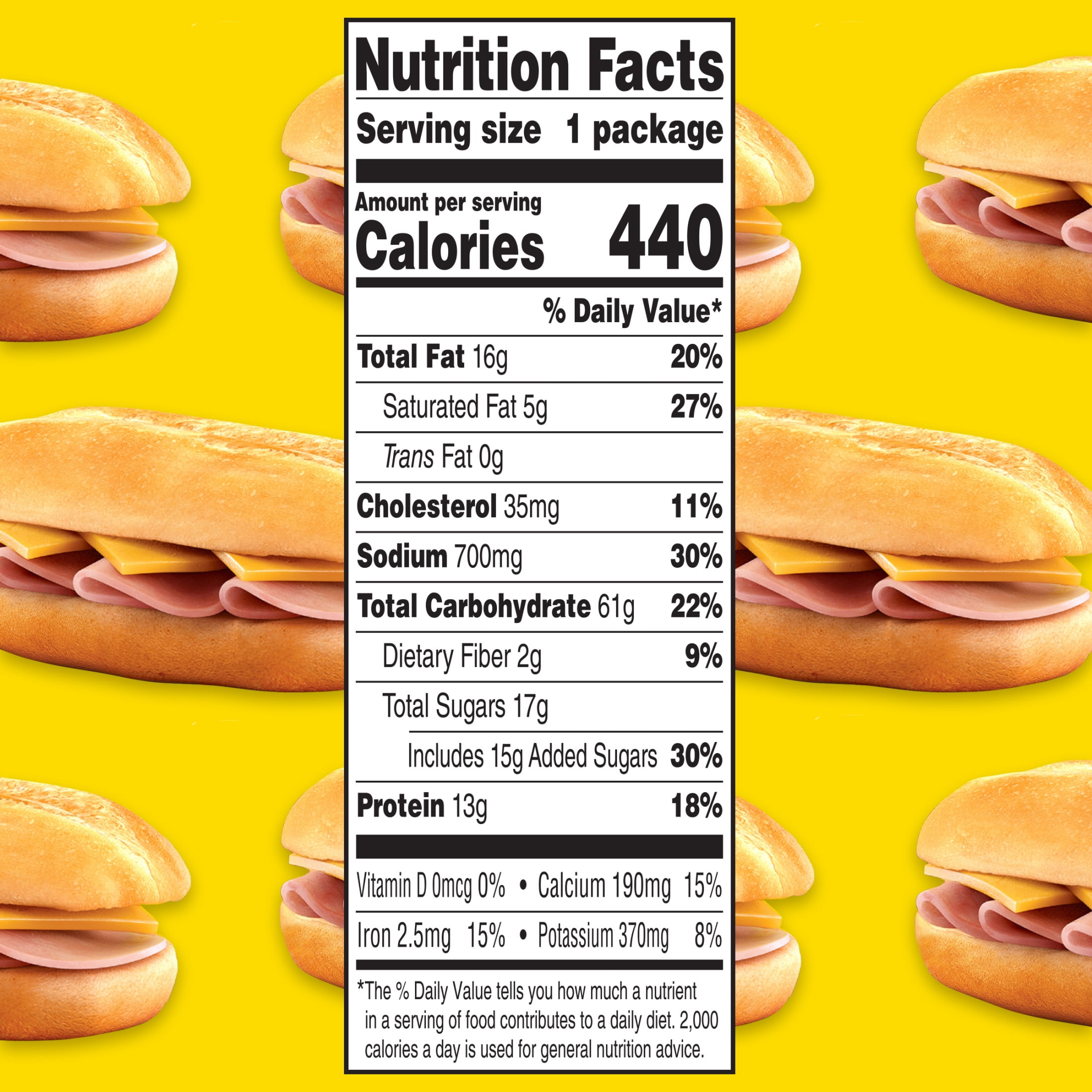 Lunchables Ham and American Sub Sandwich Kids Lunch Kit, 15.36 oz in ...