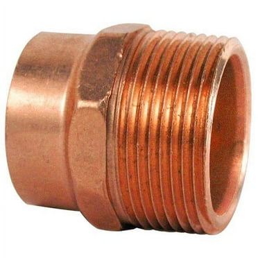 Nibco Adapter,Wrot Copper,1-1/2" Tube,CxSJ 9017 11/2X11/2 - Walmart.com