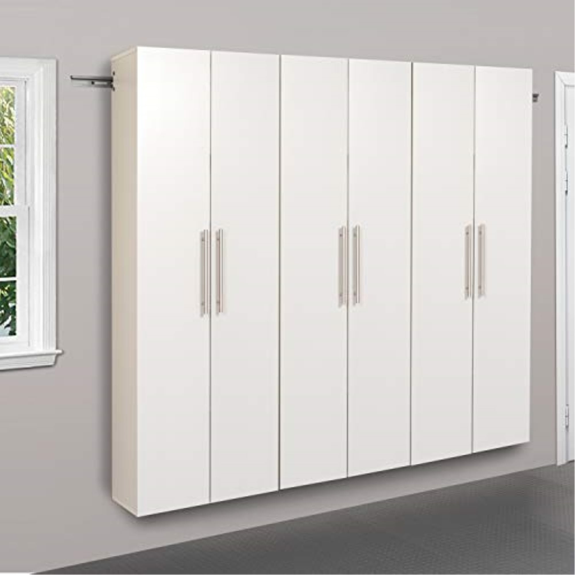White HangUps 72 inch Storage Cabinet Set C - 3pc - Walmart.com