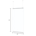 Global Industrial™ Ceiling Mounted Personal Safety Partition, 4'W x 7'H ...