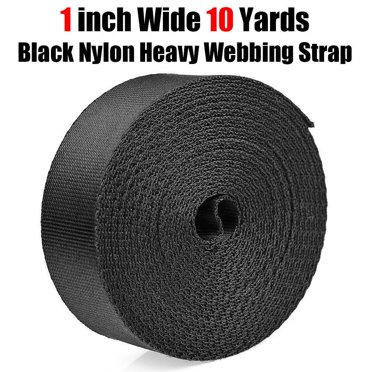 Country Brook Design® 1 Inch Black Heavy Nylon Webbing - Walmart.com