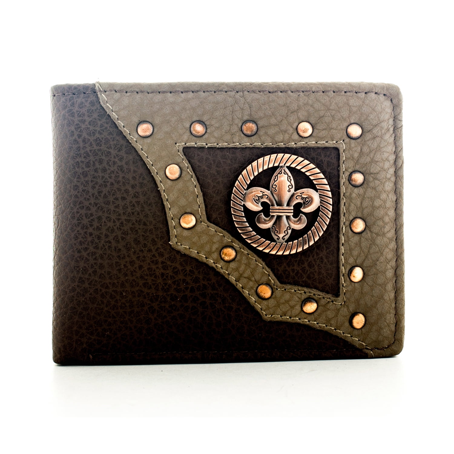 YL Men's Leather Bifold Wallet WLT-MC272 in Brown - Walmart.com