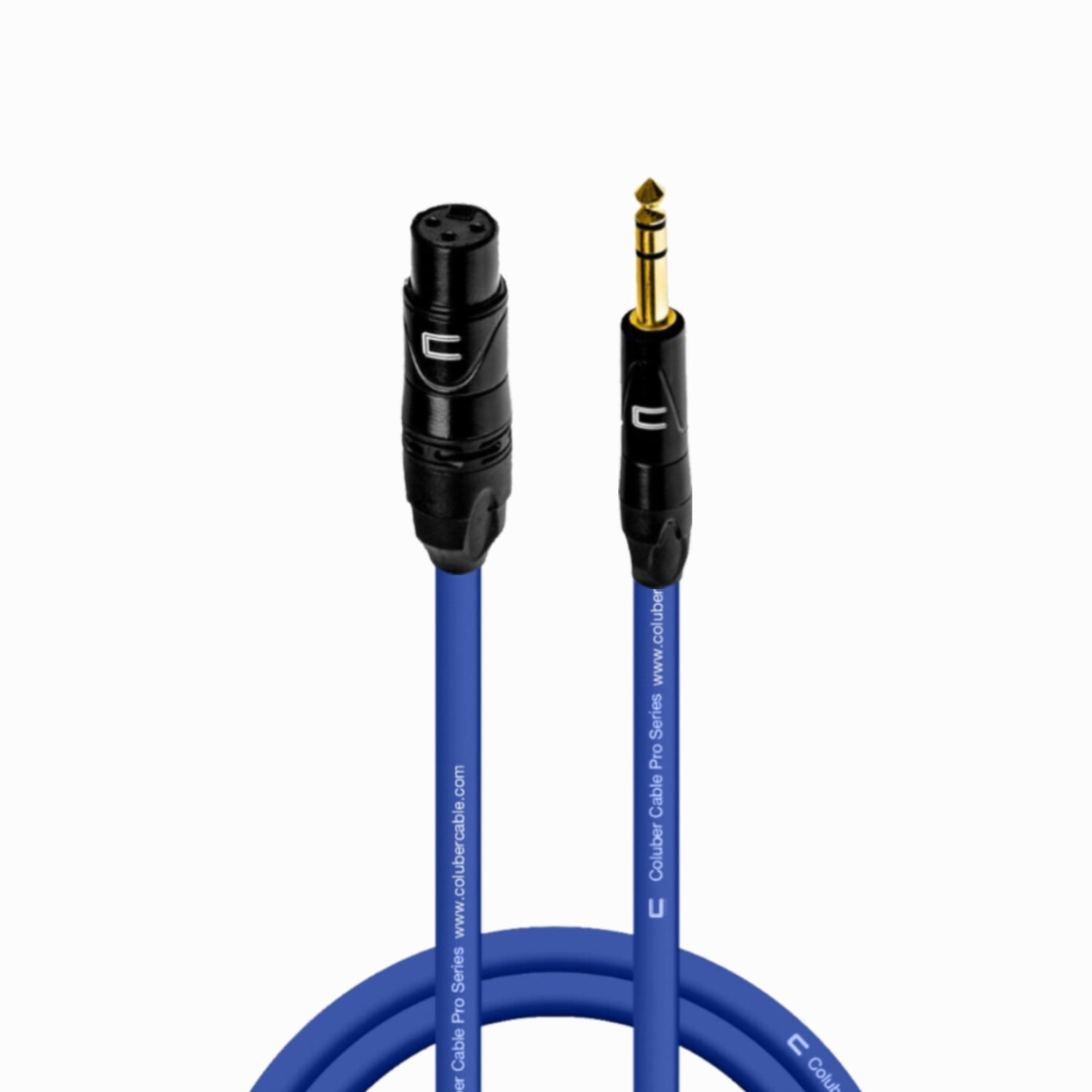 Coluber Cable Balanced XLR Female to 1/4" TRS Male Cable Pro Audio ...
