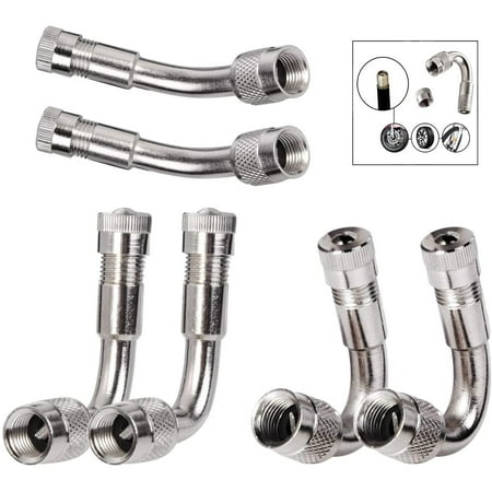 6 Valve Extenders Tire Stem Extension Angle Wheel Adapter for Car ...