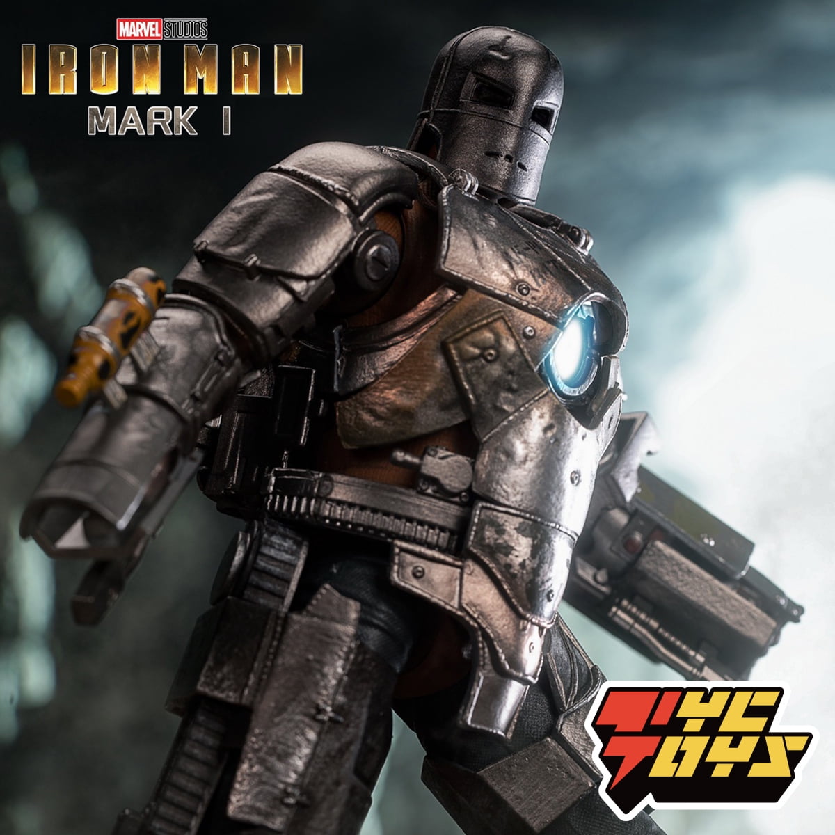 ZD-figura de acción Original de Iron Man MK30, modelo de acero azul 1/ ...