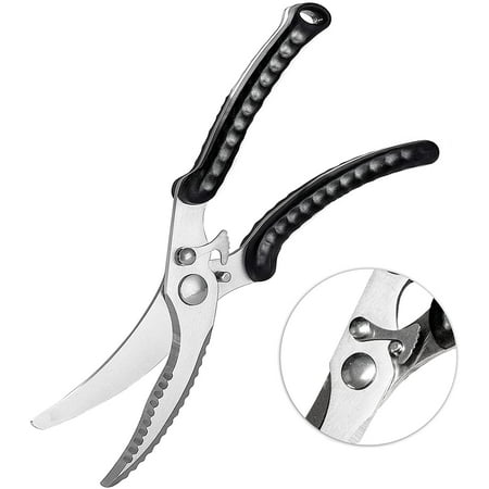 Kitchen Shears, Spring Loaded Poultry Shears Stainless Steel Chef ...