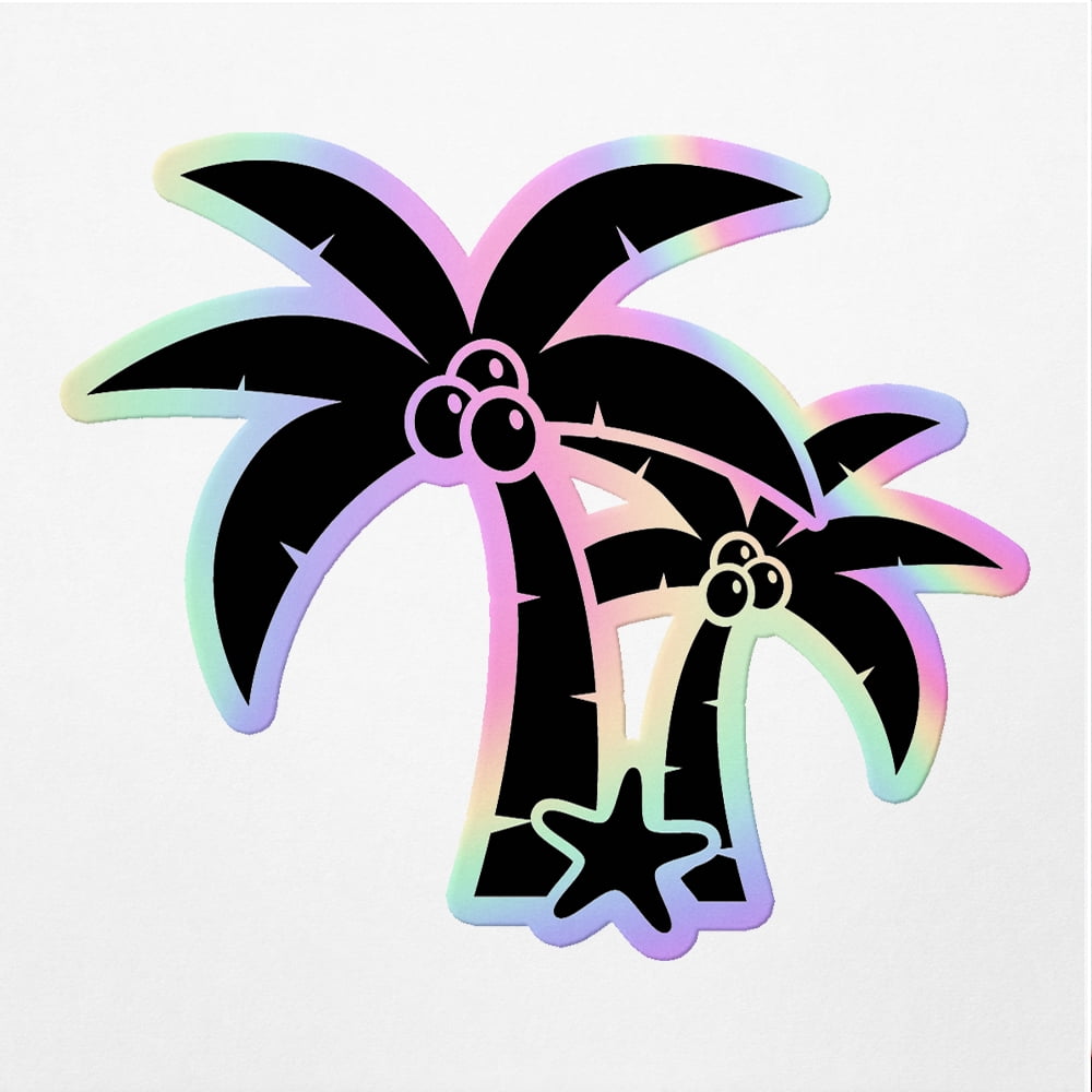 Vinyl Stickers Decals Of Coconut - Apply On Any Smooth Surfaces Indoor ...