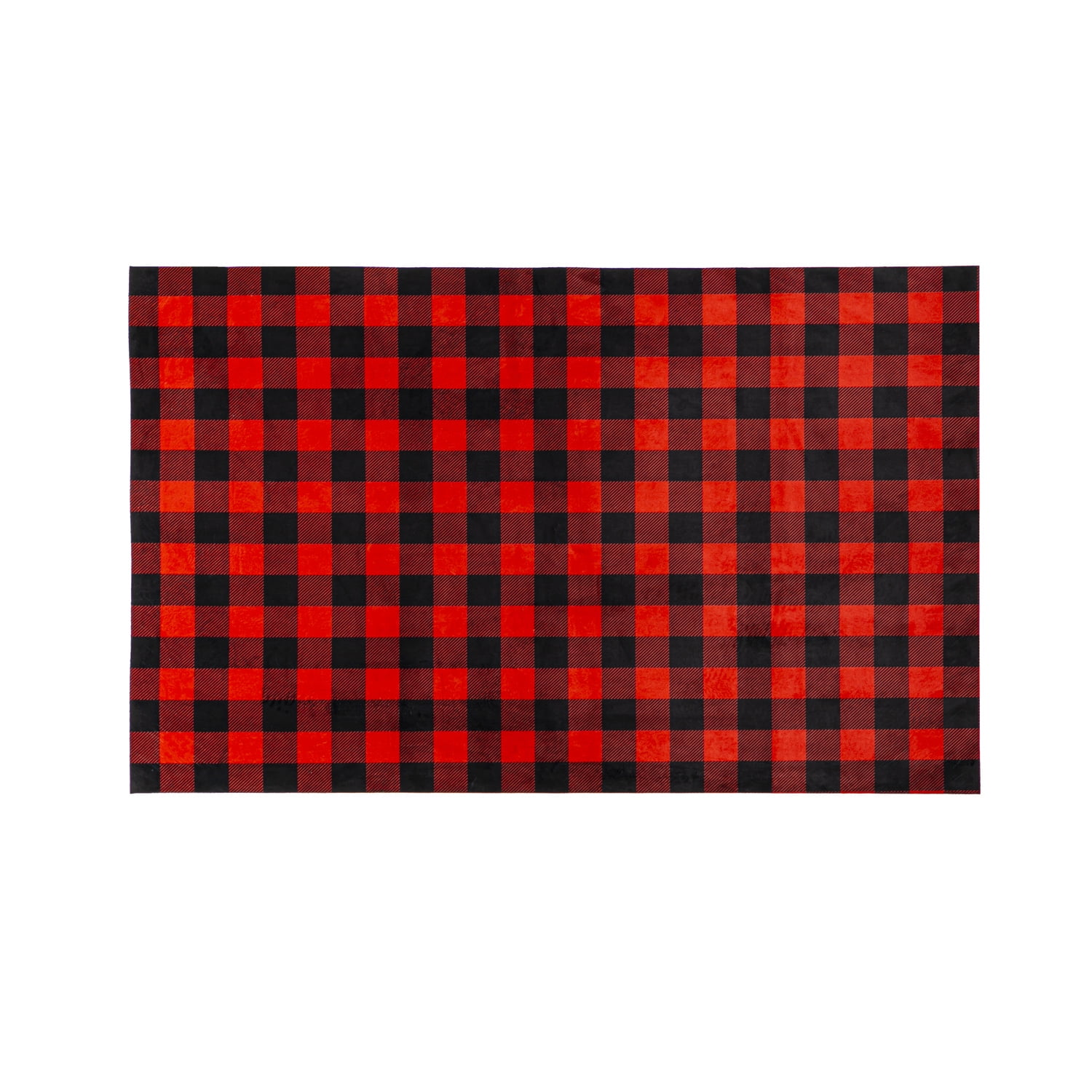 Red and Black Buffalo Check Layering Mat - Walmart.com