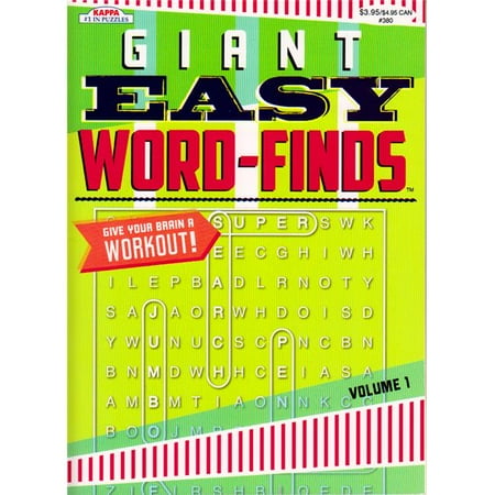 DDI 1859550 Giant Easy word find book - 98 pages Case of 48 | Walmart ...