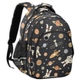 ALAZA Cartoon Space Astronaut School Backpack Elementary Bag Student ...