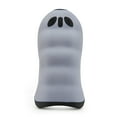 Silicone Warming Stroker 10 Vibration Functions Rechargeable Black Slate Male Masturbator