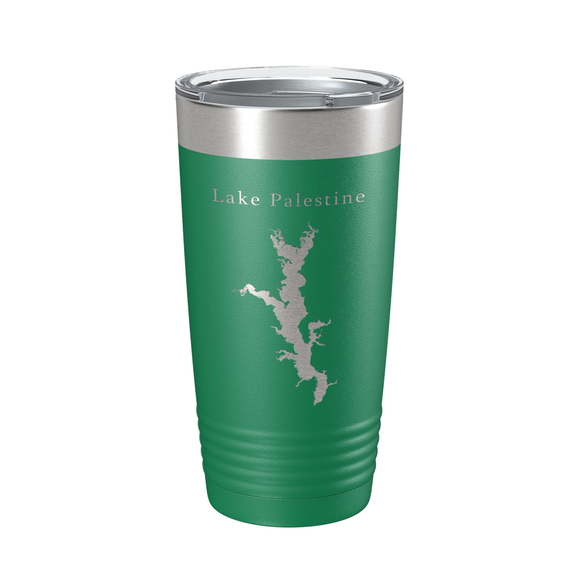 Lake Palestine Map Tumbler Travel Mug Insulated Laser Engraved Coffee ...