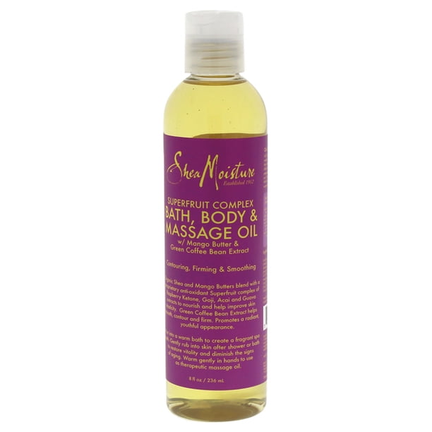 Superfruit Complex Bath-Body & Massage Oil by Shea Moisture for Unisex ...