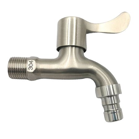 Water Faucet Washing Machine Brushed Alloy Deck Mounted Bathroom Basin ...