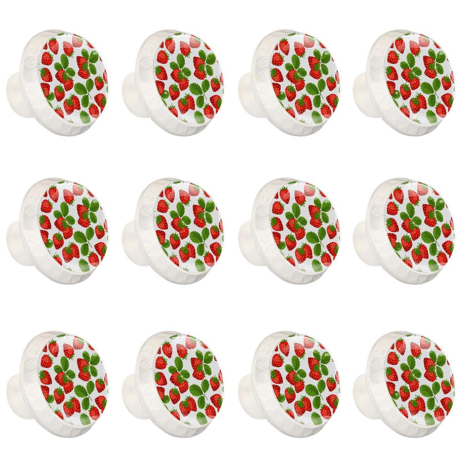 12 Pcs Strawberry Knobs for Kitchen Cabinet Cupboard Dresser Bookcase ...